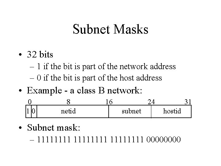 Classless and Subnet Address Extensions CIDR Topics There