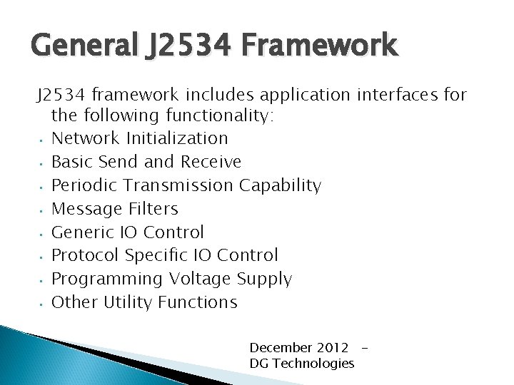 05 00 J 2534 Background and Upcoming changes