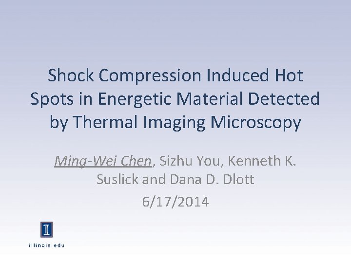 Shock Compression Induced Hot Spots in Energetic Material
