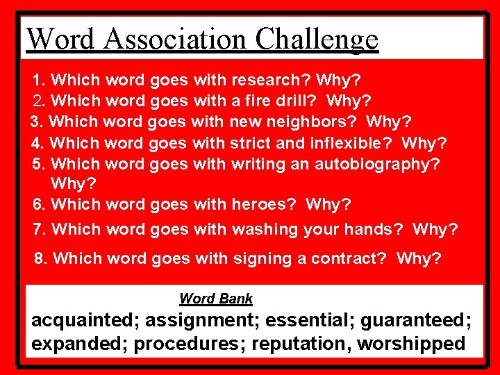 Fifth Grade Theme 1 Selection 1 Meeting Challenges