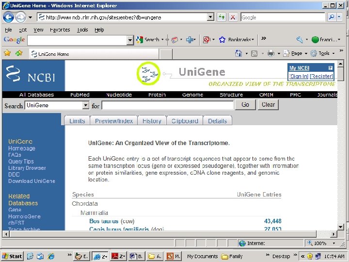 This module Introduces the ENTREZ search capability of