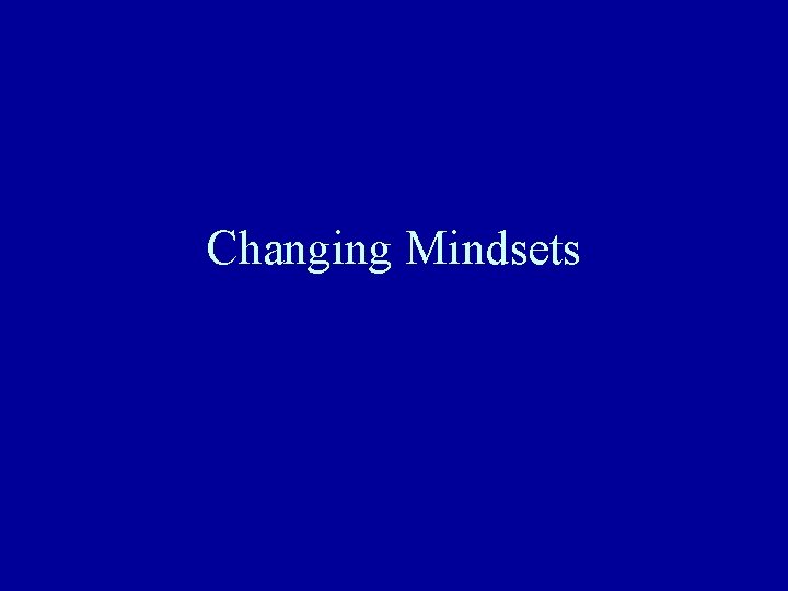 Mindsets Developing Talent Through a Growth Mindset Center