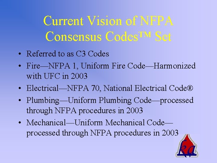 Code Update International Building Code NFPA 5000 William