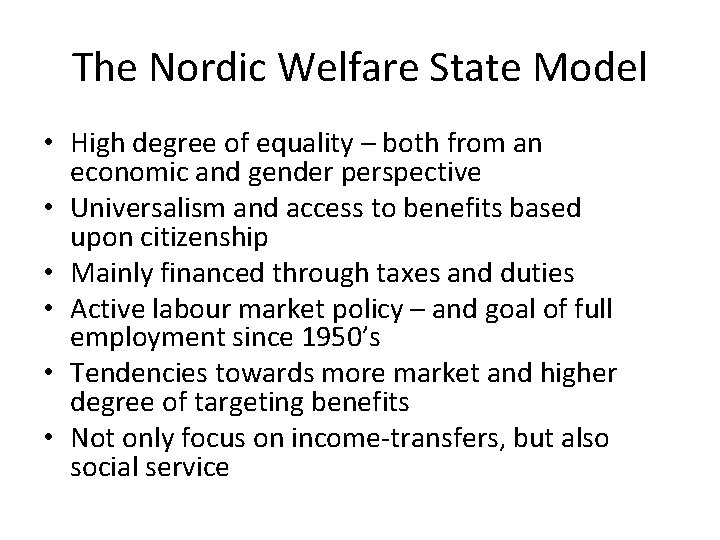 What is welfare states and welfare regimes Lecture
