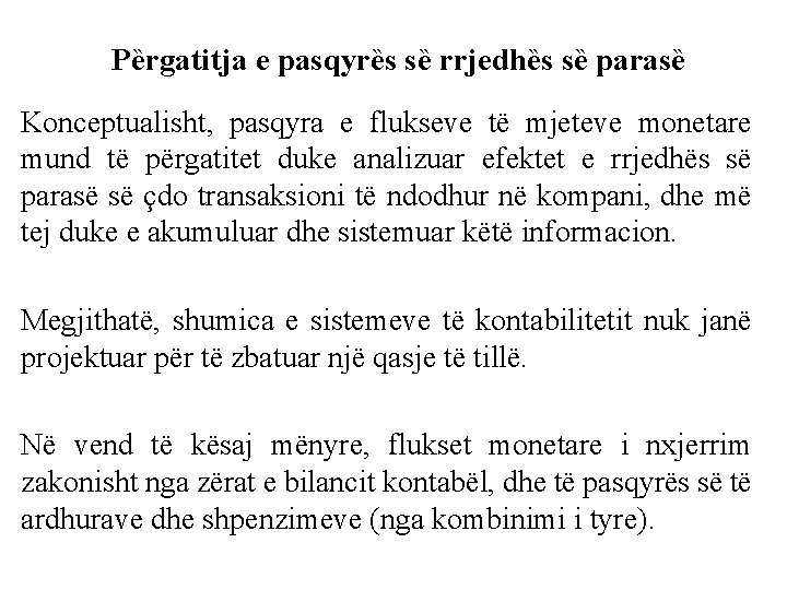 PASQYRA E RRJEDHS S PARAS CASH FLOW 1