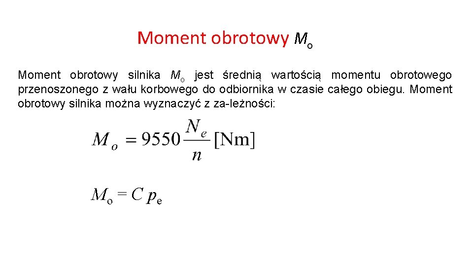 Proces wtrysku i spalania Wskaniki energetyczne silnikw okrtowych
