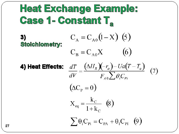 Lecture 20 Chemical Reaction Engineering CRE is the