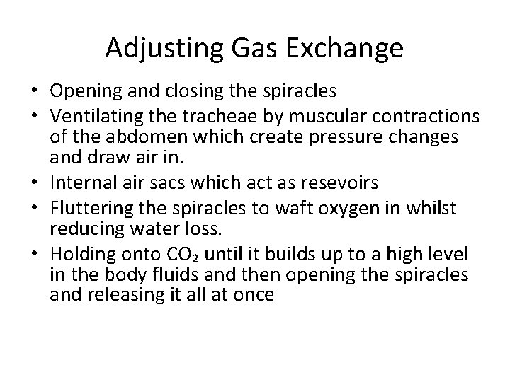 The mechanisms of ventilation and gas exchange in