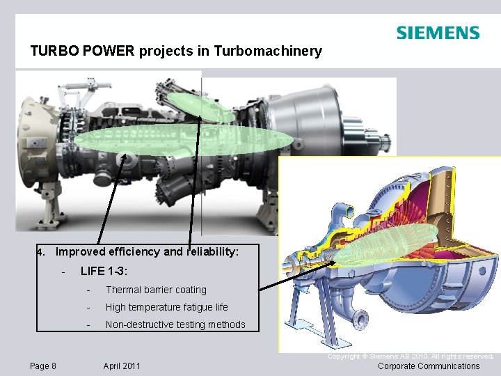 SIEMENS perspective on TURBO POWER Siemens Industrial Turbomachinery