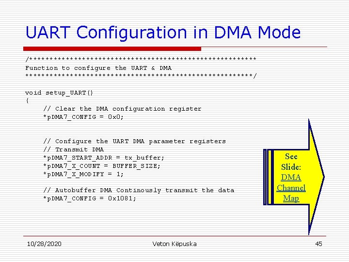 Receive Uart Data Using Dma And Idle Line Detection