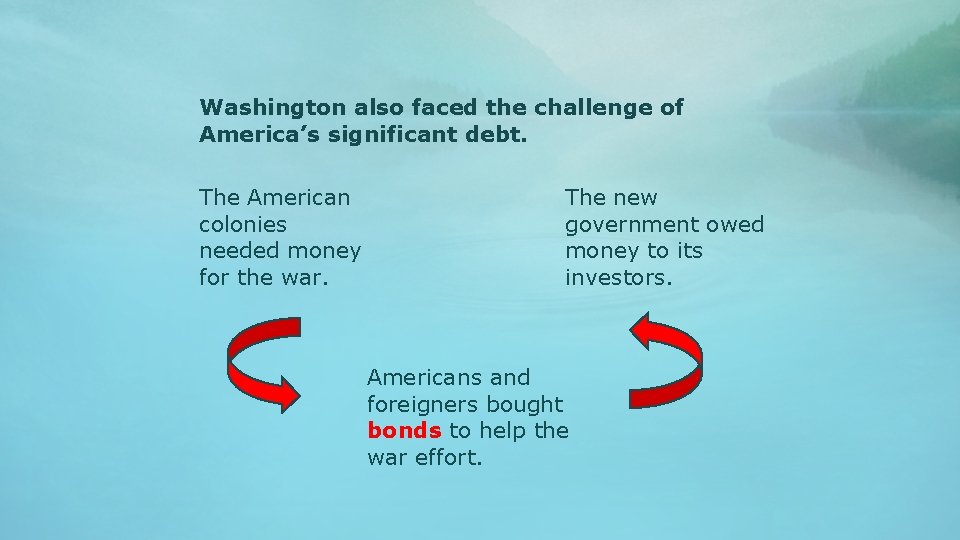 Chapter 8 Section 1 Washington takes Office Objectives