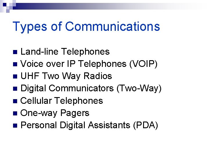 El Camino College Campus Portable Radio Procedures Overview