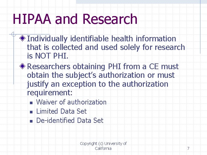 Health Insurance Portability and Accountability Act HIPAA HIPAA