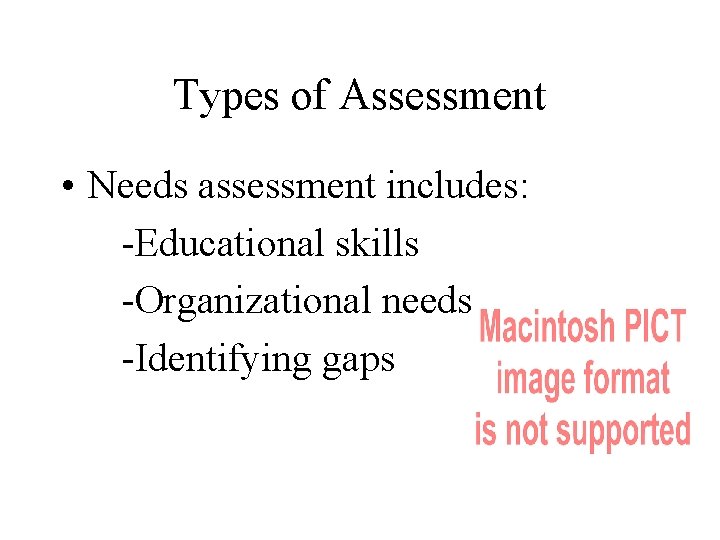 Training Needs Analysis 1 What is individual needs