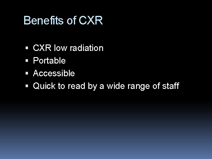 IMAGING THE UNILATERAL EFFUSION CXR AND CT Dr