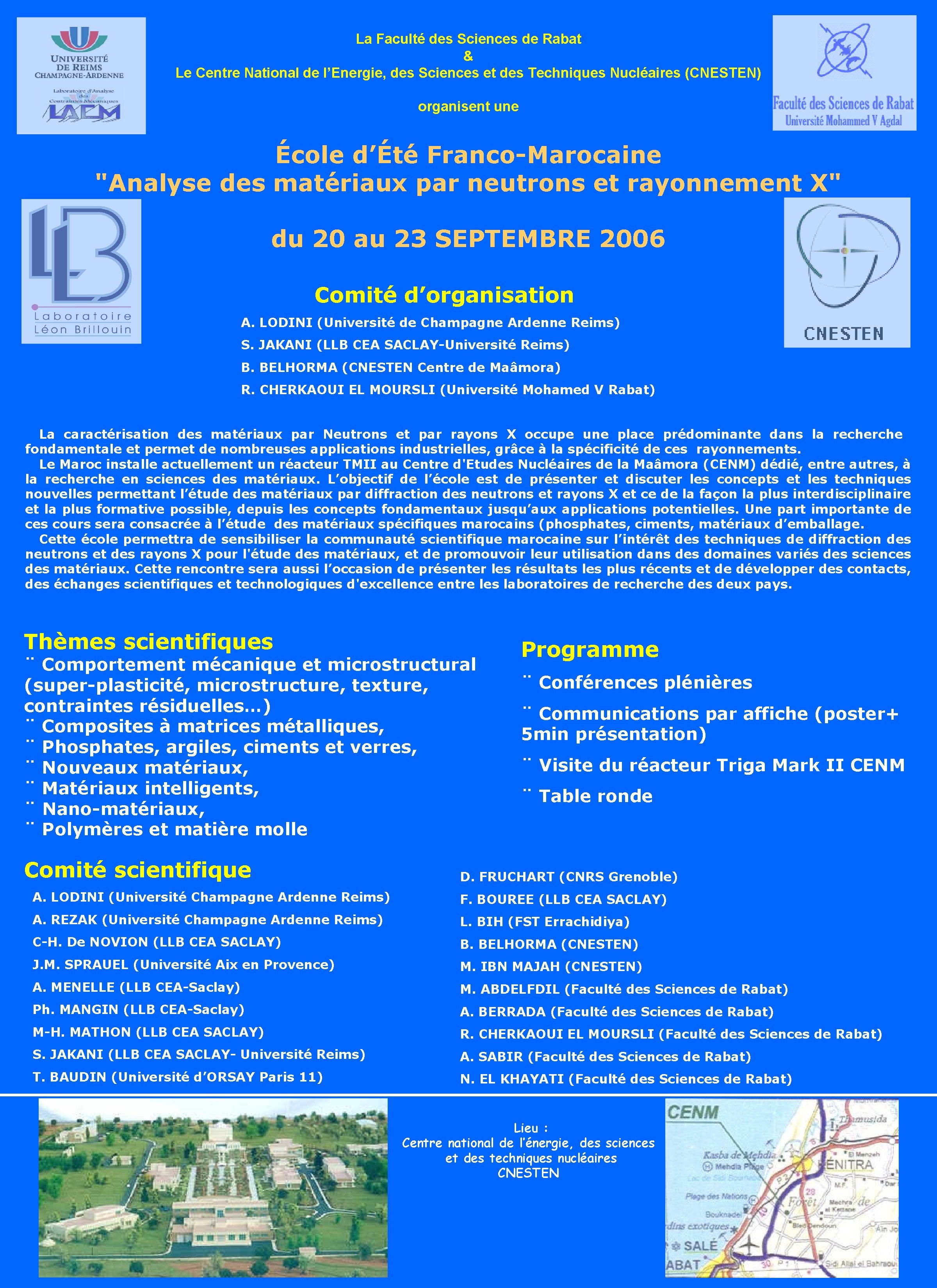 La Facult des Sciences de Rabat Le Centre