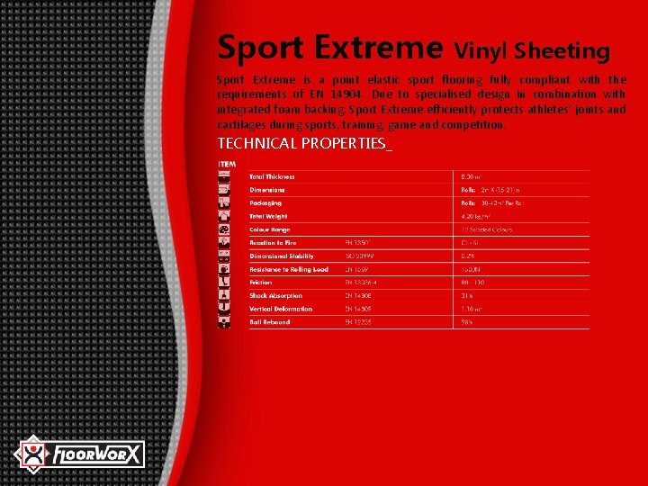 SPORT EXTREME VINYL SHEETING Sport Extreme Vinyl Sheeting