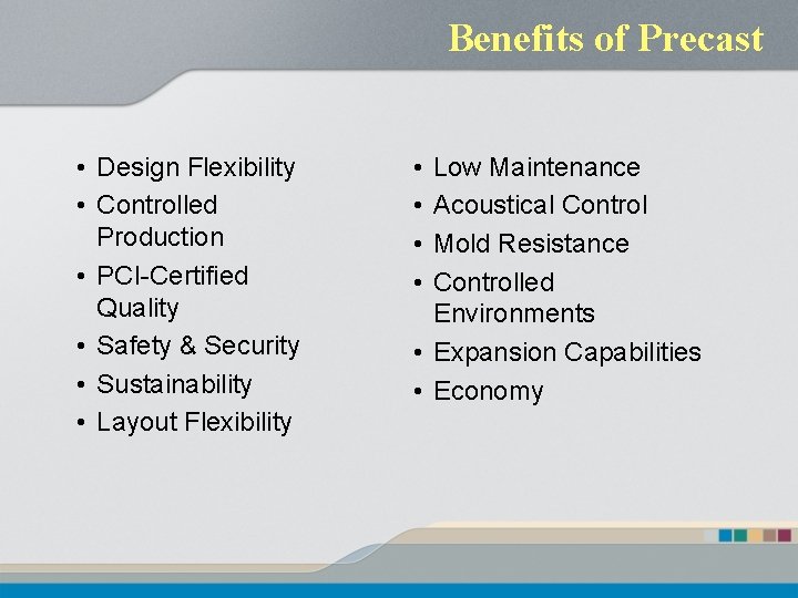 Precast Housing Structures Professional Education Standards This program