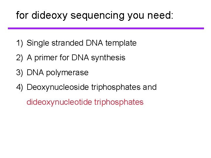 DNA sequencing methods I Brief history of sequencing