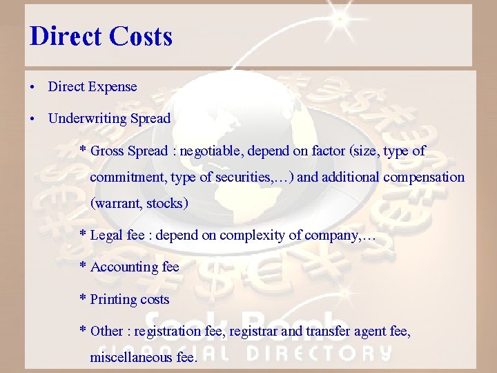 Stock Underwriting Investment Banking Group 5 Market overview