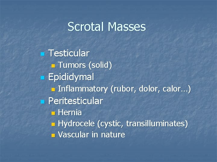 Pathology of the Male Reproductive System Testis and