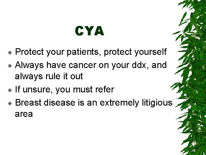 BREAST DISEASE Lecture 80085 Tory Davis PAC Mercy