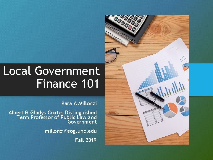 Local Government Finance 101 Kara A Millonzi Albert