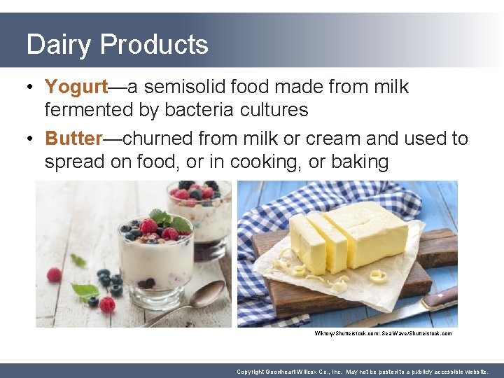 Lesson 10 2 Dairy Industry Lesson Outcomes Understand
