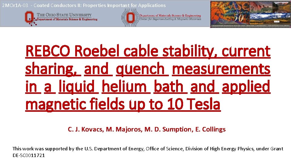 2 MOr 1 A03 Coated Conductors II Properties