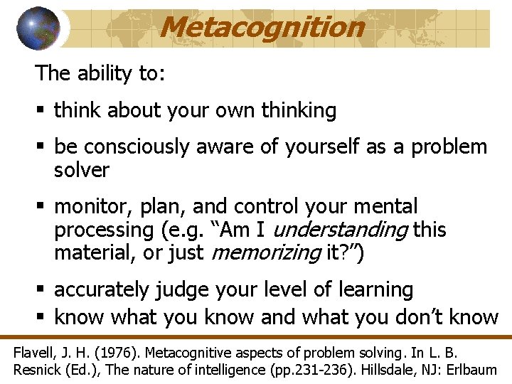 Metacognition The Key to Acing Courses and everything