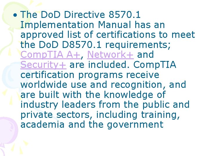 A certification 2019 Guidelines January 15 2019 Comp
