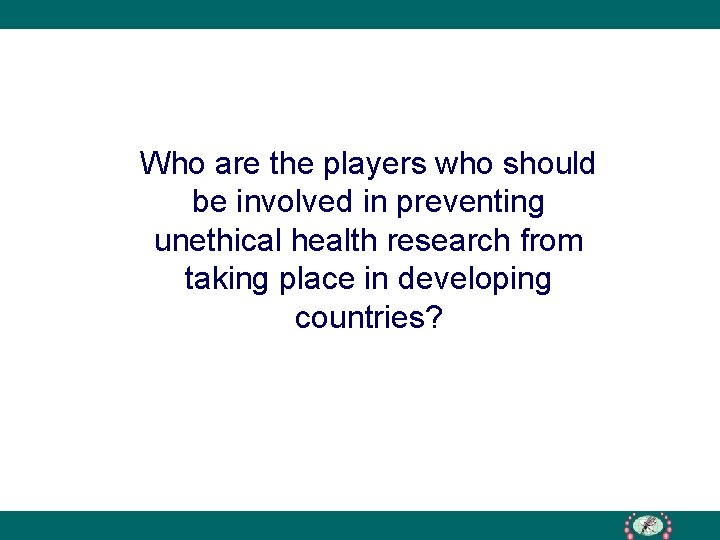 The Trovan Trial Case Study After profits or