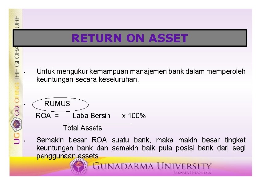 ANALISIS LAPORAN KEUANGAN PERBANKAN AKUNTANSI PERBANKAN 2 SKS