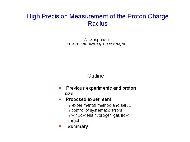 High Precision Measurement of the Proton Charge Radius