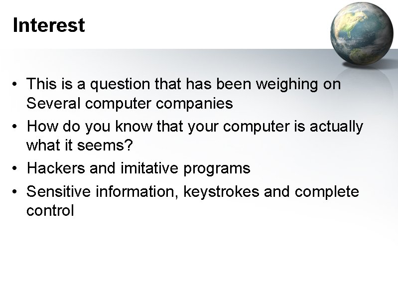 Trusted Computing Chandana Praneeth Wanigasekera Introduction jet Blue