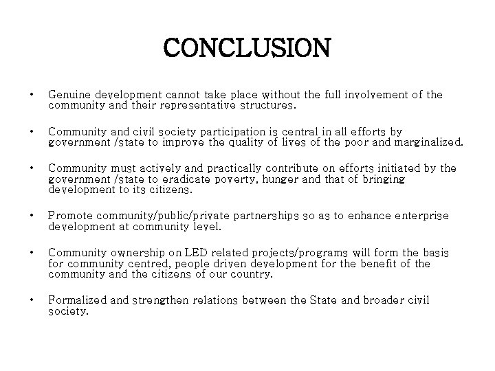 Presentation to Kwa Zulu Natal Department of Economic