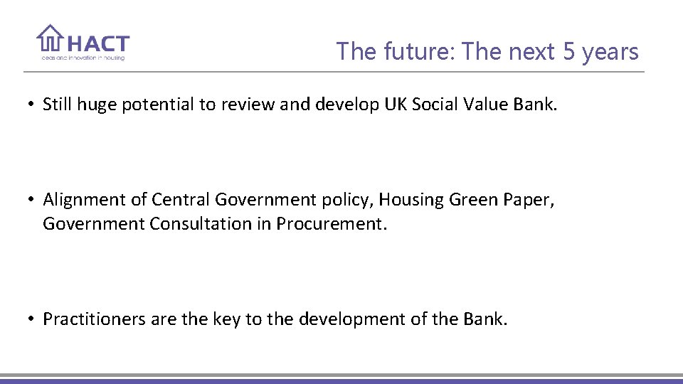 Five years of the UK Social Value Bank