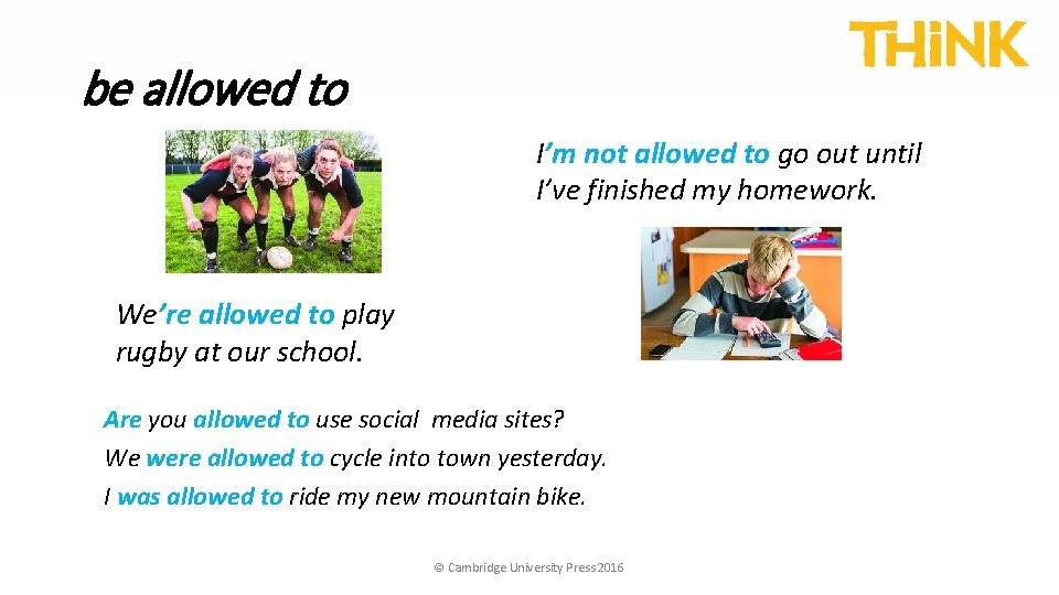 make let and be allowed to Cambridge University