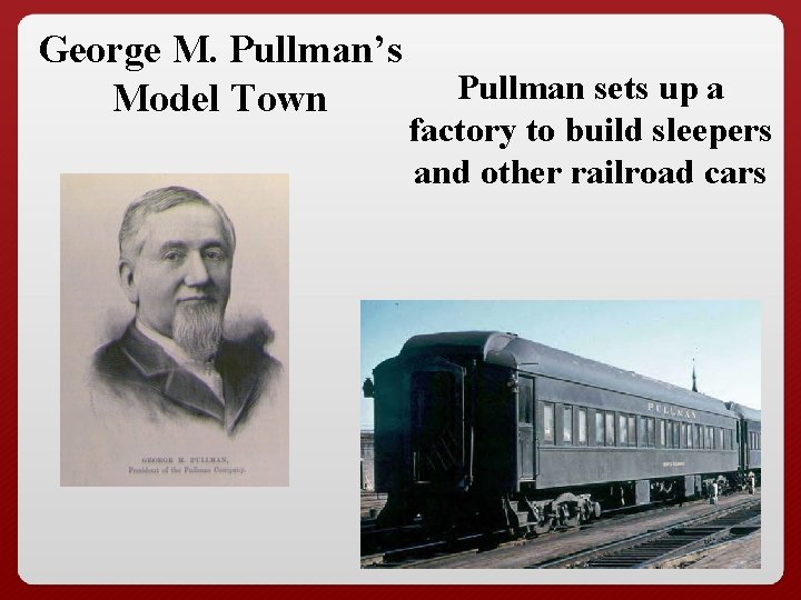 The Pullman Strike Chicago 1894 Pullman Palace Car