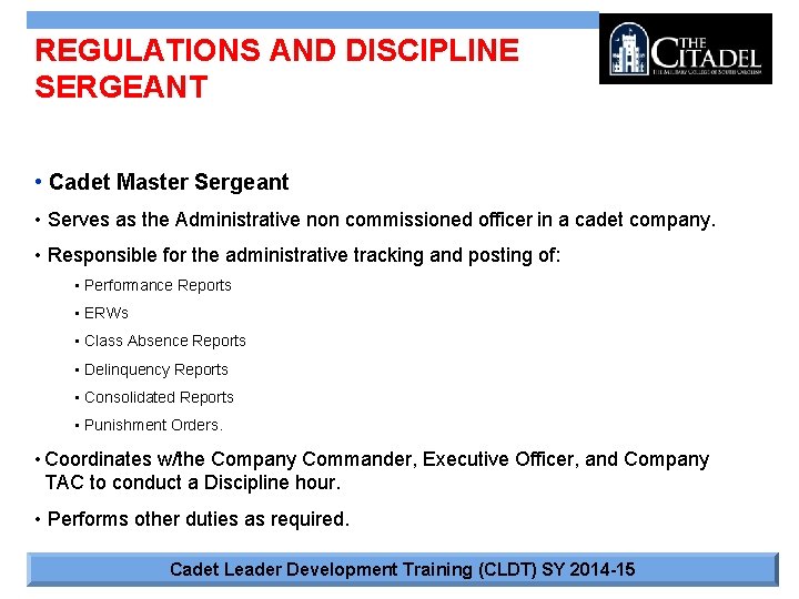 Noncommissioned Officer NCO ROLES AND RESPONSIBILITIES Lesson 3