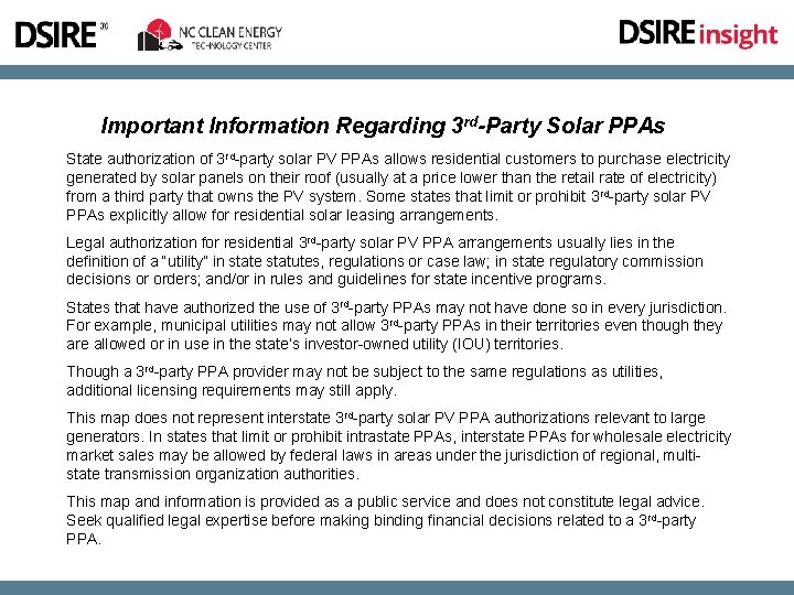 3 rd Party Solar PV Power Purchase Agreement
