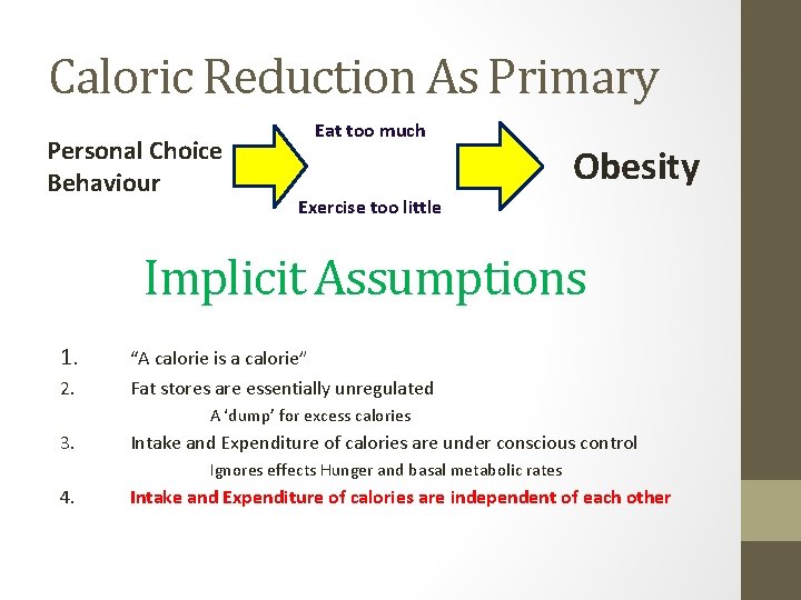 The Aetiology of Obesity A New Hope Part