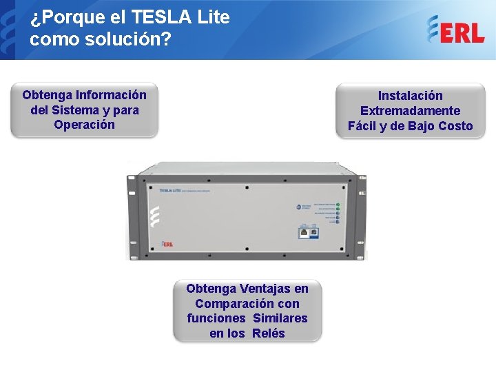 TESLA LITE Registrador de Sistemas de Potencia ERLPhase