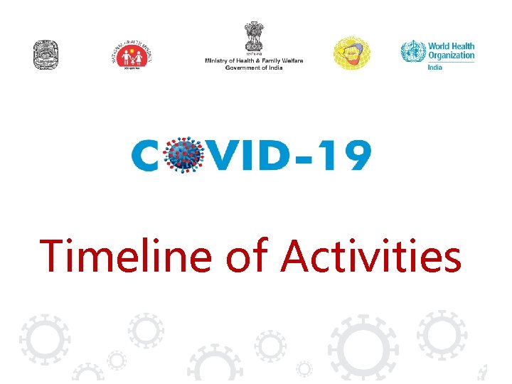 Timeline of Activities Timeline of Activities Activity Timeline