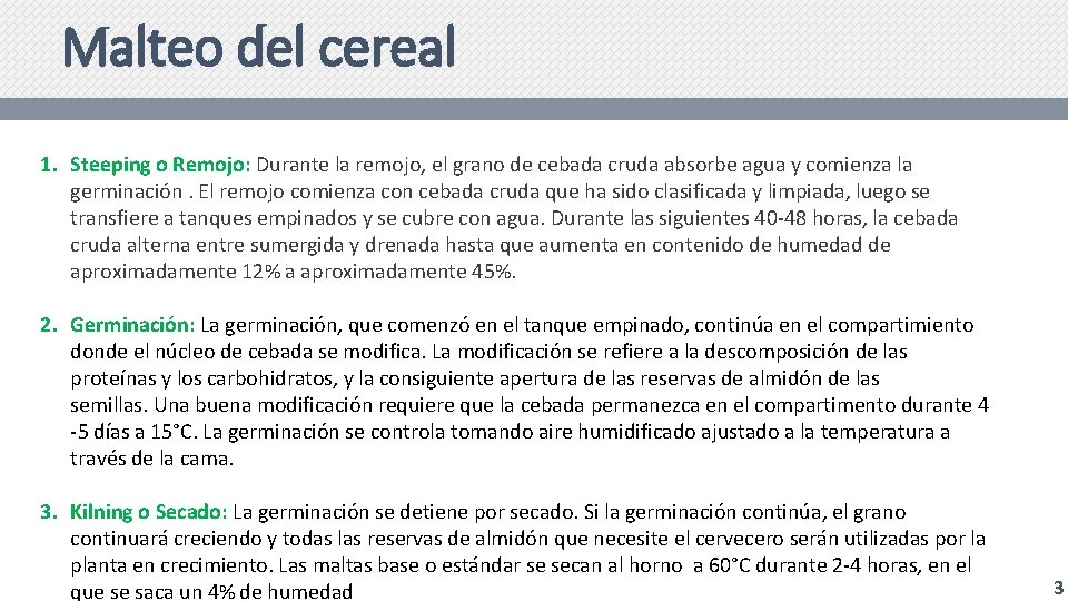 Qu es el malteado 1 Malteo del cereal