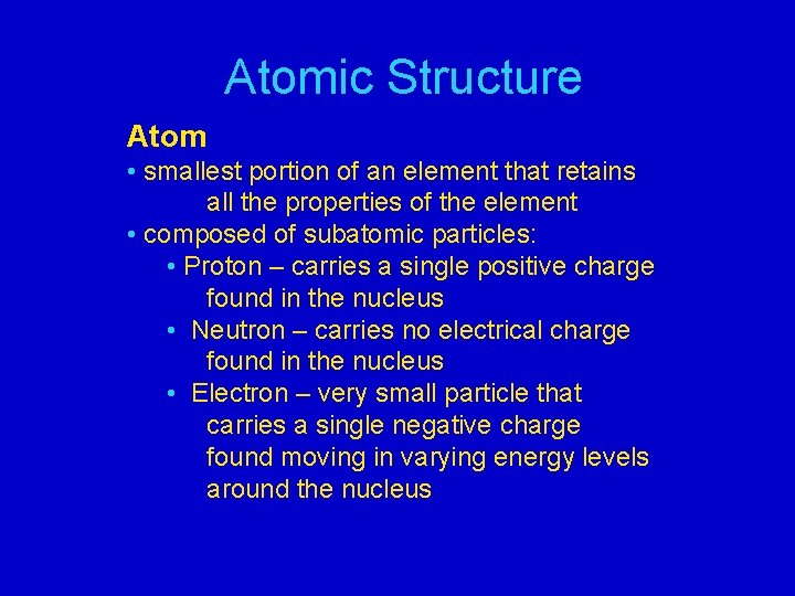 Human Anatomy and Physiology I Chapter 2 The