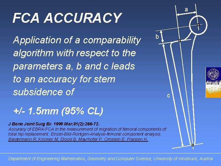 EBRAFCA A METHOD FOR MIGRATION MEASUREMENT OF FEMORAL