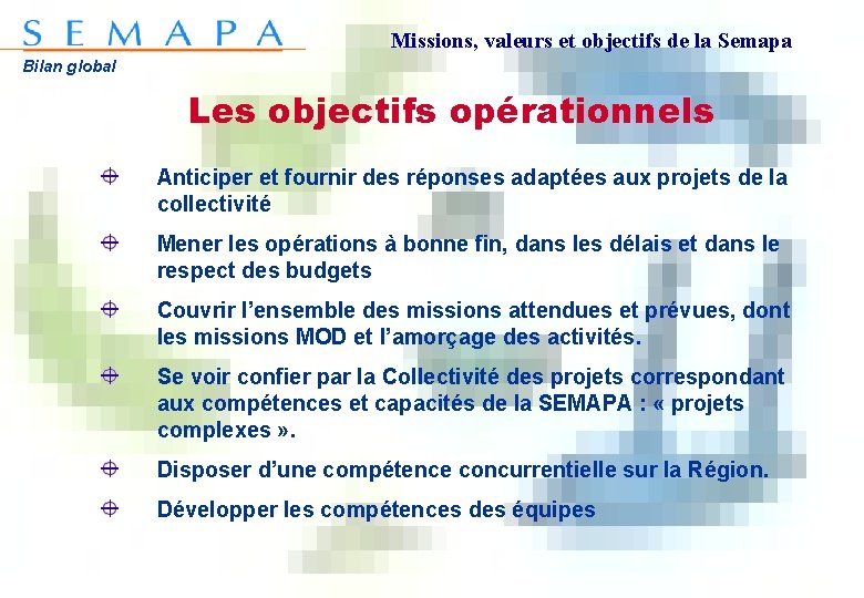 Bilan global Bilan global Audel du bilan comptable