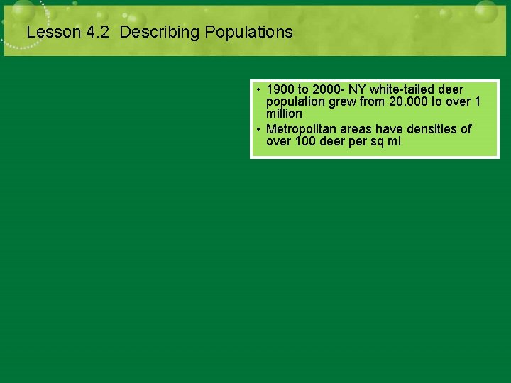 Lesson 4 2 Describing Populations 1900 to 2000