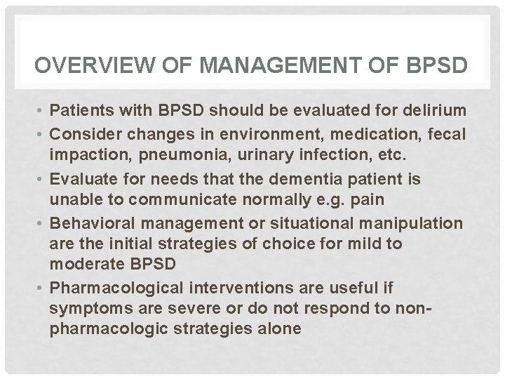 OPTIMIZING TREATMENT AND CARE FOR PEOPLE WITH BEHAVIORAL